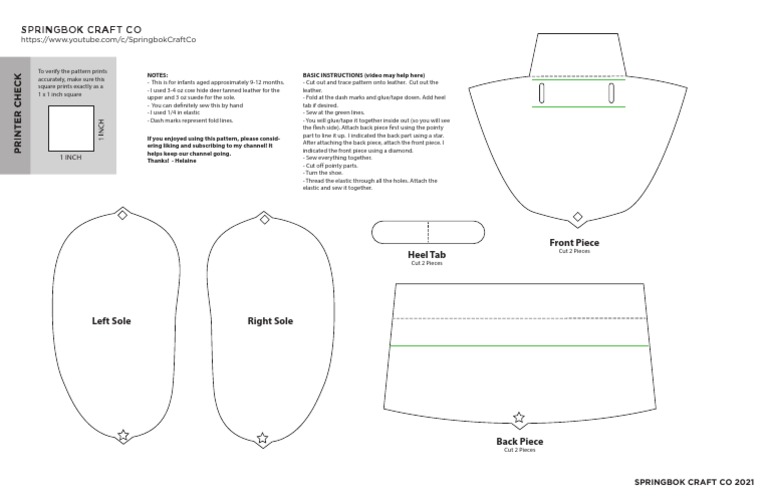 Springbok Craft Co: Notes: BASIC INSTRUCTIONS (Video May Help Here ...