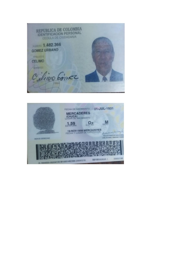 Cedula Papa Ce | PDF