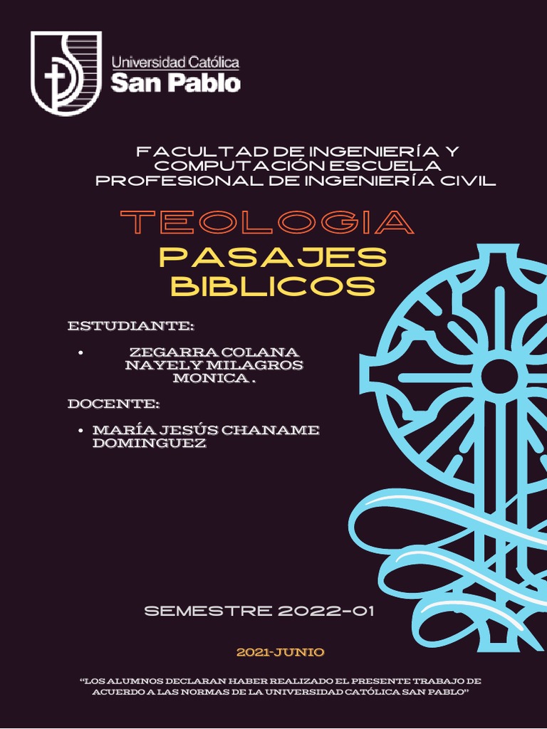 Flyer Tradicional y Simple Celeste y Naranja Con Ilustración de Cruz Programa de Actividades de ...