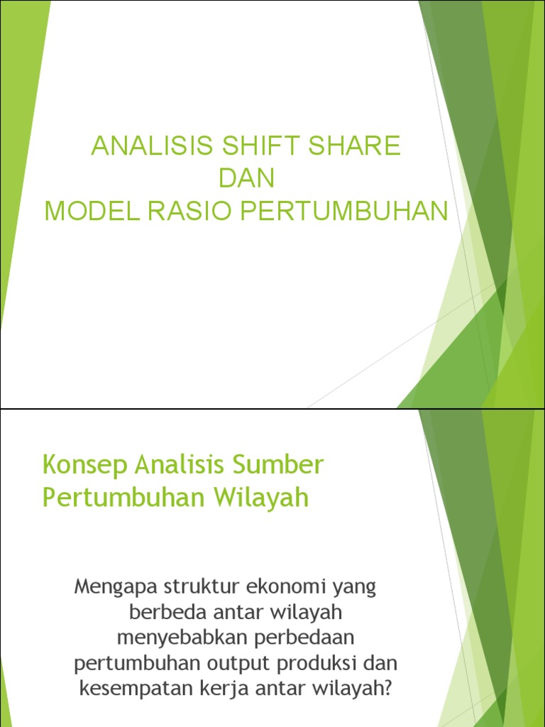 Analisis Shift Share untuk Pertumbuhan Wilayah | PDF | Bisnis | Pengelolaan Keuangan & Uang