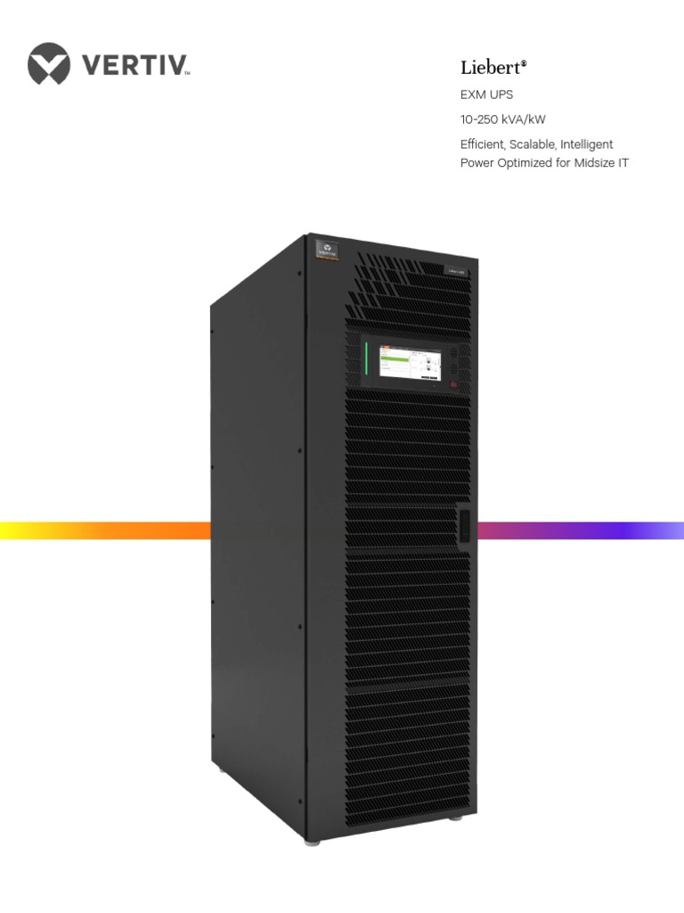 Liebert: Exm Ups 10-250 kVA/kW Efficient, Scalable, Intelligent Power ...