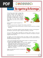 La cigarra y la hormiga: fábula completa | PDF