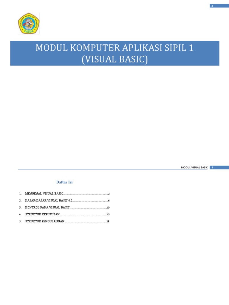 Modul Visual Basic | PDF