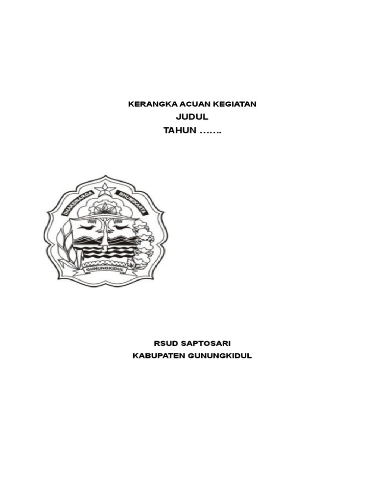 Format Kak Rsud Saptosari | PDF