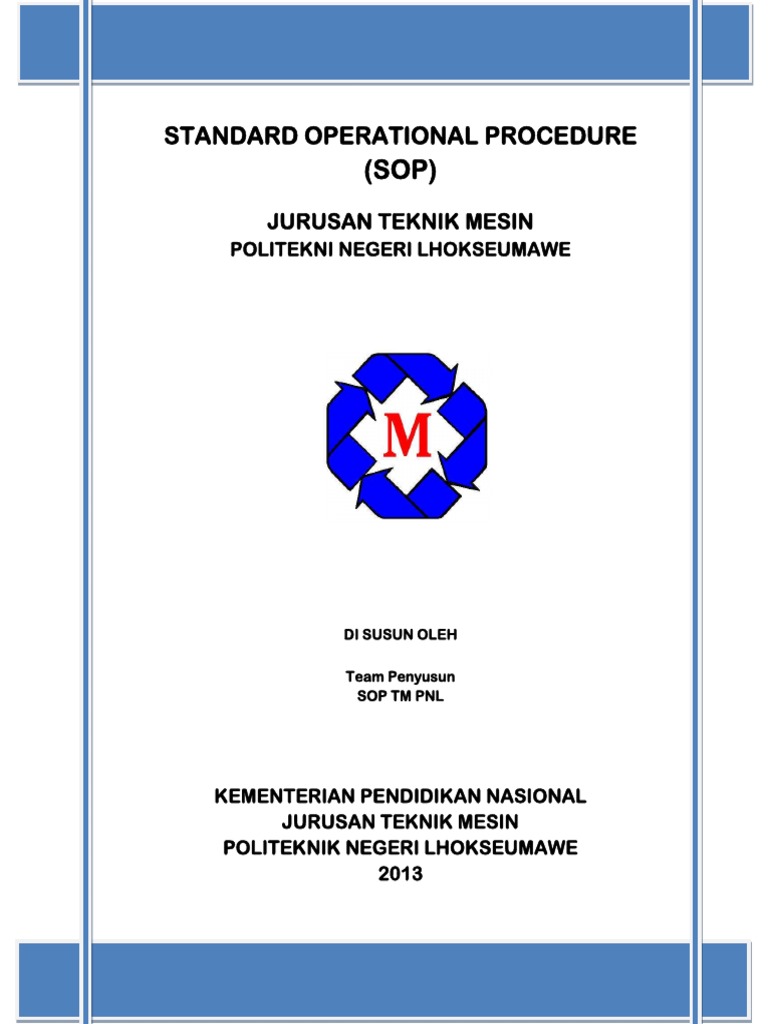 Sop JTM 2013 | PDF