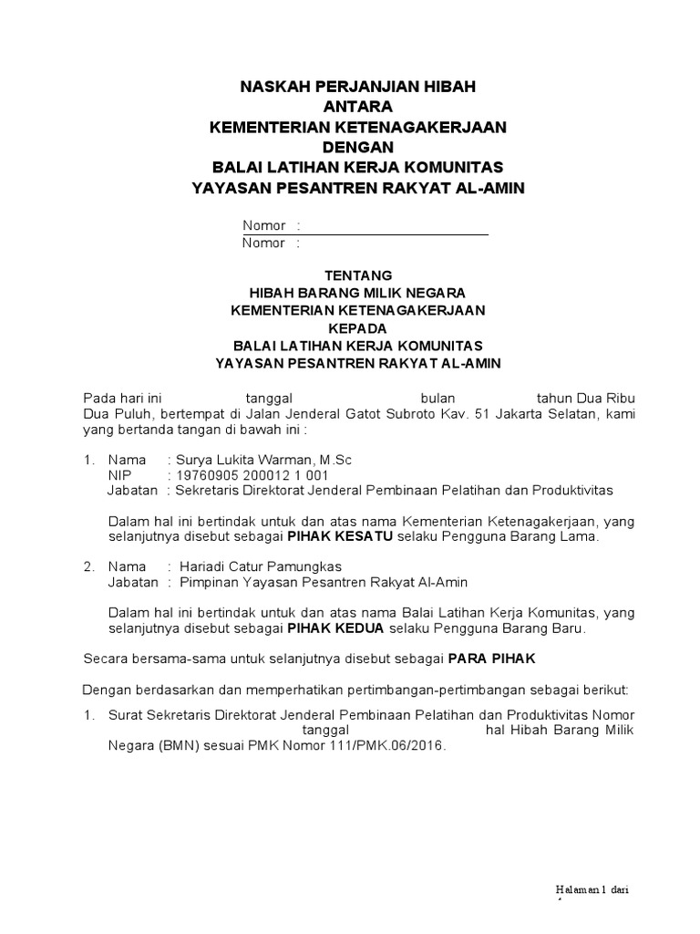 NPH - BAST Yayasan Pesantren Rakyat Al-Amin | PDF | Pengelolaan Keuangan & Uang