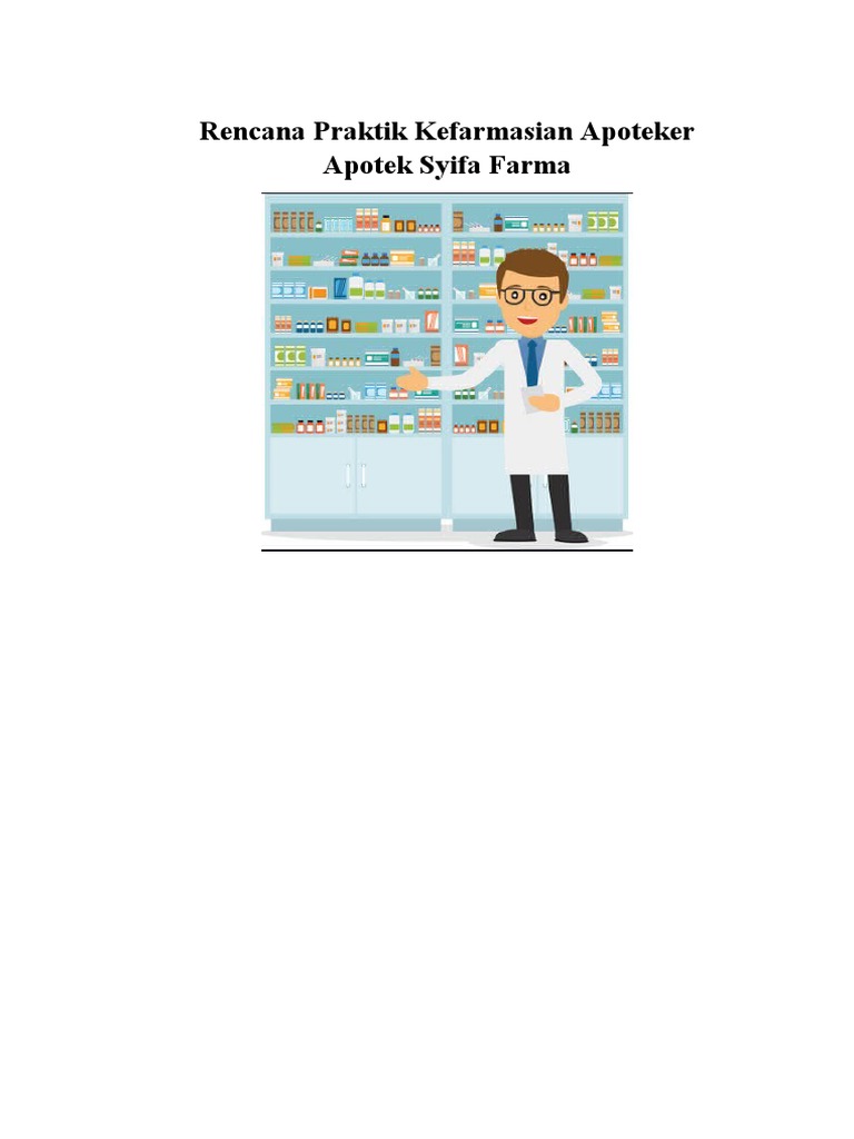 Faqihuddin Rencana Praktik Kefarmasian Apoteker Apotek Syifa Farma Pdf