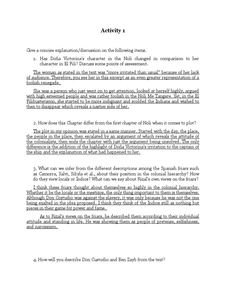 El Fili Chapter 1 | PDF