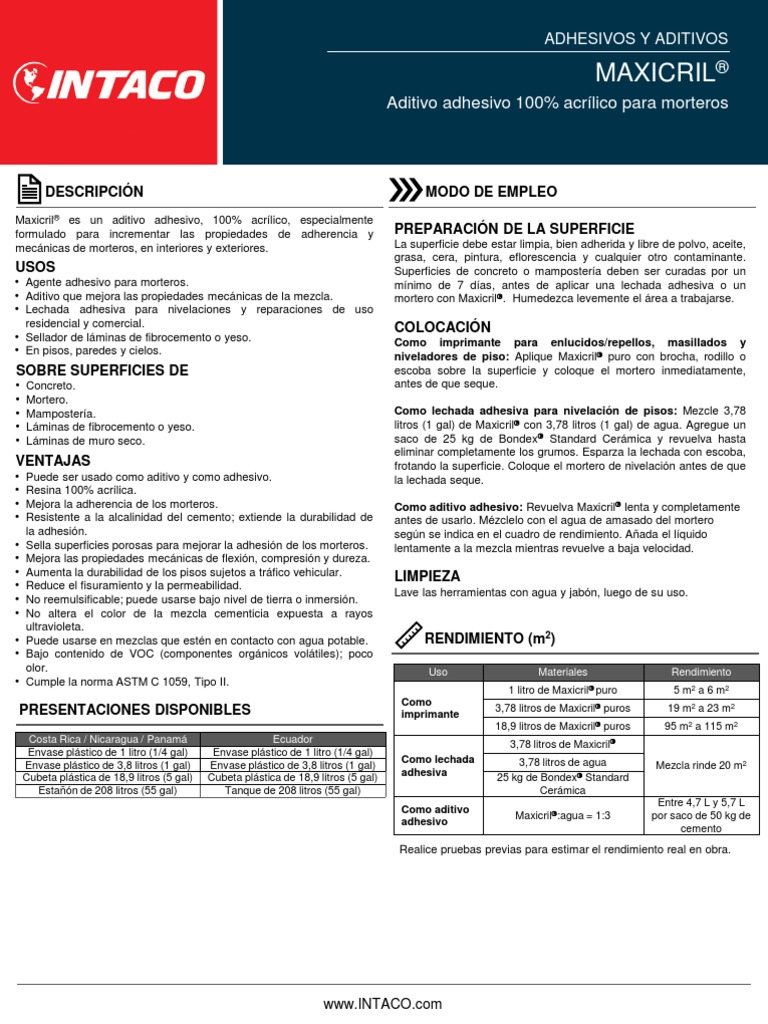 FT Maxicril | PDF | Agua | Pintar