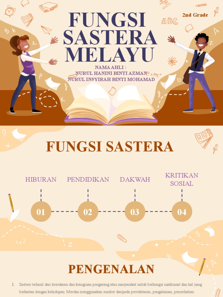Fungsi Sastera Melayu (Hanini & Insyi) | PDF