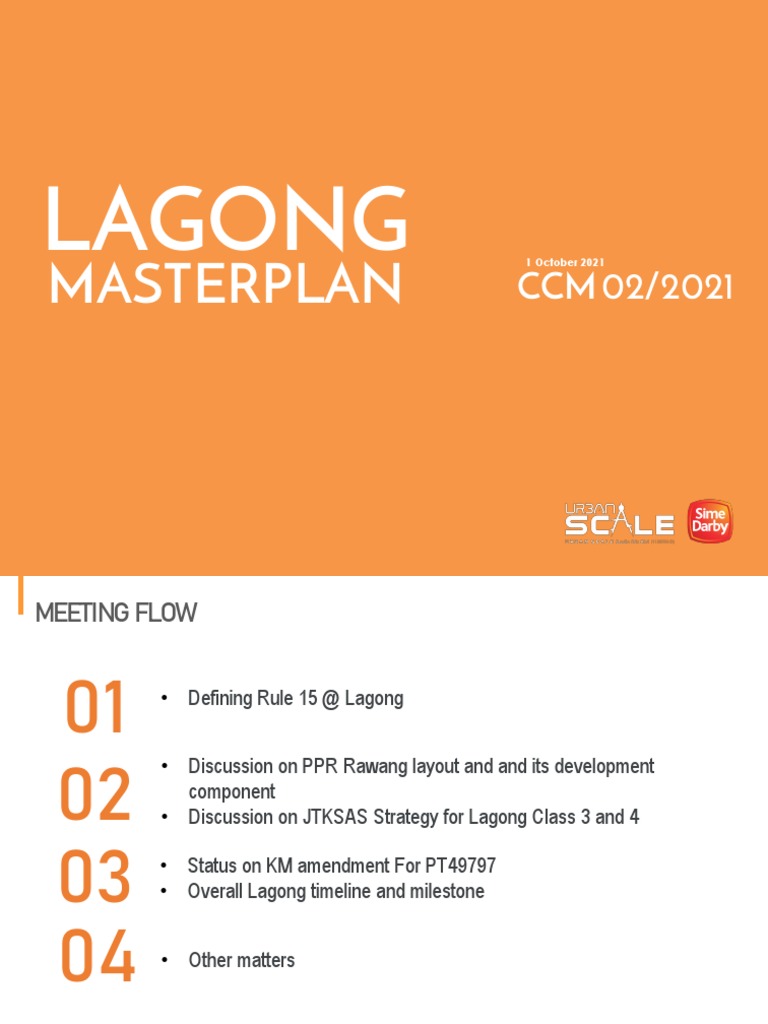 Lagong Masterplan Meeting Overview | PDF