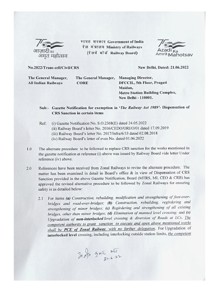 2022.06.21 Dispensation of CRS Sanction | PDF