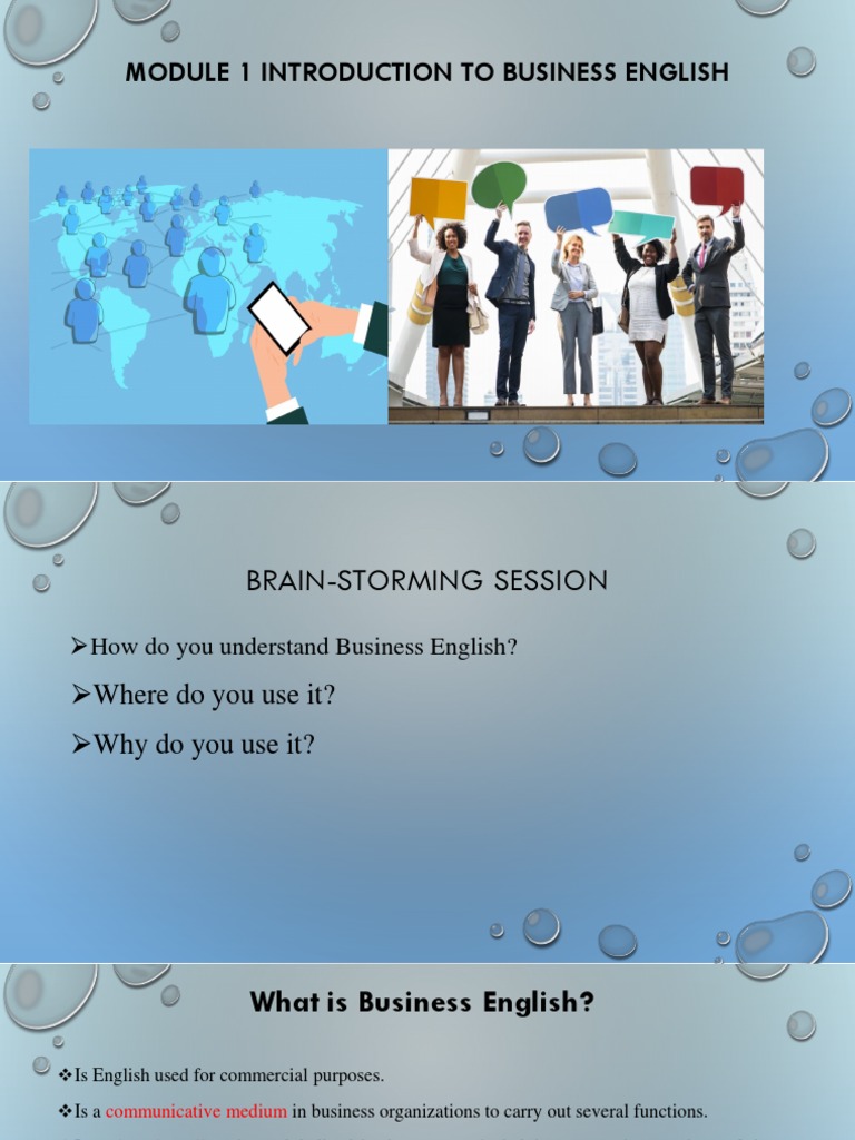 Introduction To Business English | PDF | Communication | English Language