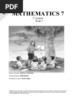 MATH Grade 7 Quarter 1 Module 1 Week 1 | PDF | Empty Set | Set ...