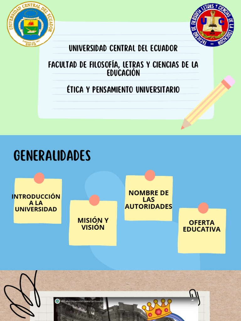 Universidad Central Del Ecuador Facultad de Filosofía, Letras y Ciencias de La Educación Ética y ...