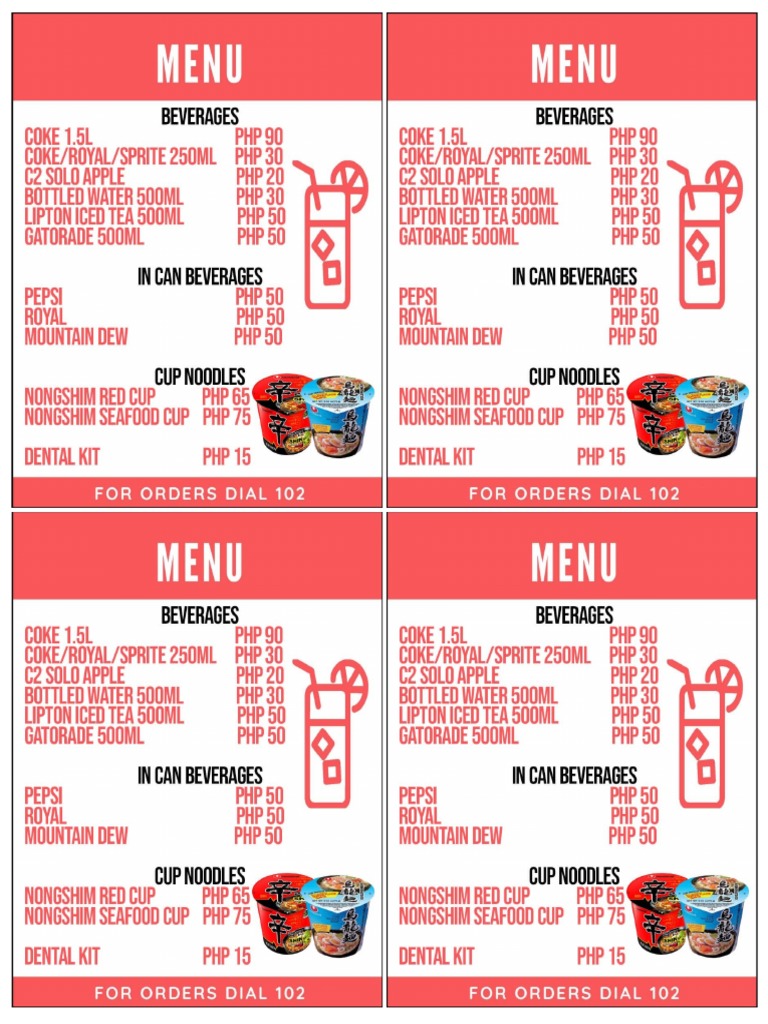 Mini Bar List v2 | PDF