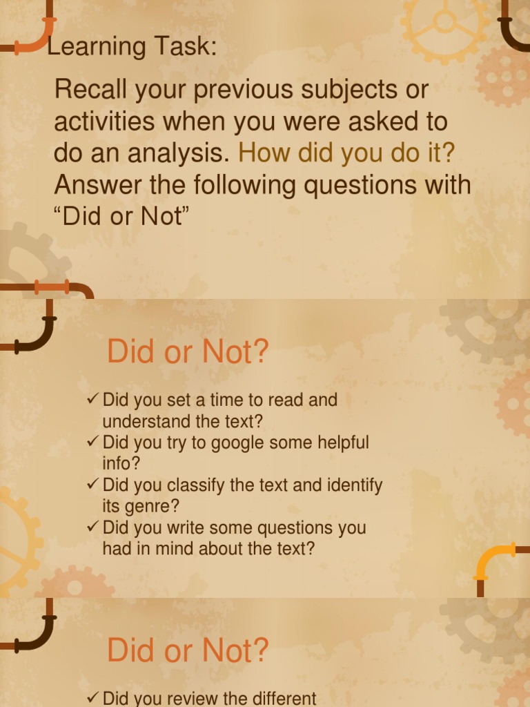 CNF - Q3W3 - Analyzing Nonfictional Elements | PDF | Narrative | Critical Thinking