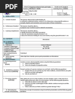 Lesson Plan in Science Grade 9 COT 4 With Indicators | PDF | Projectiles | Acceleration