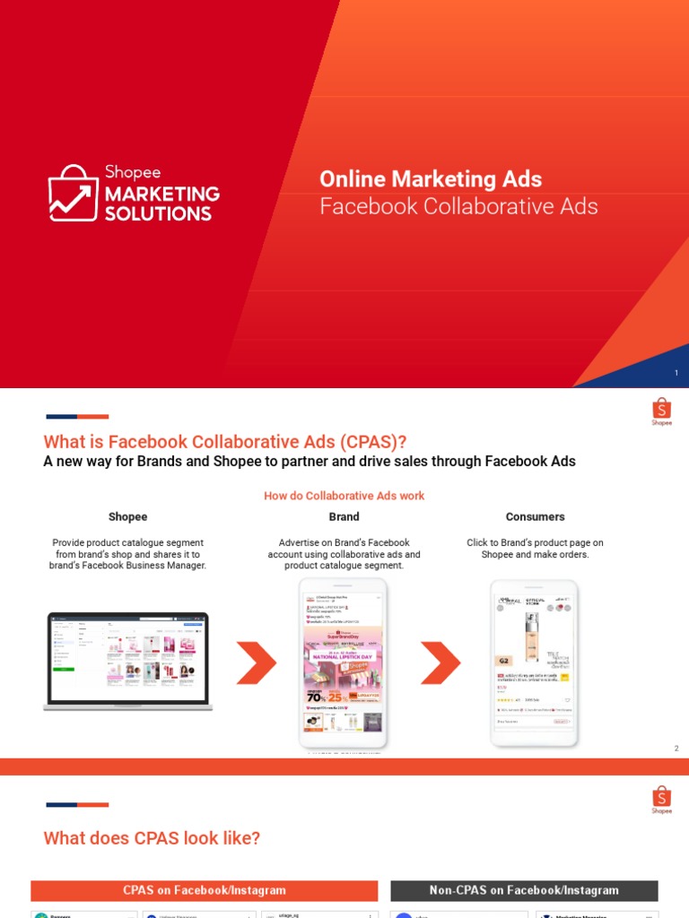 (External MY) Shopee Collaborative Ads (CPAS) Setup Guide - v2021 | PDF ...