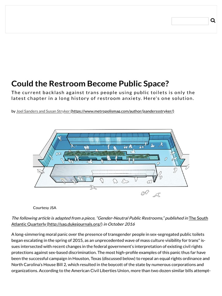 Could The Restroom Become Public Space - Metropolis | PDF | Public ...