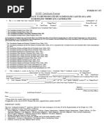 OBC NCL Certificate Format | PDF | Government Of India | Politics Of India