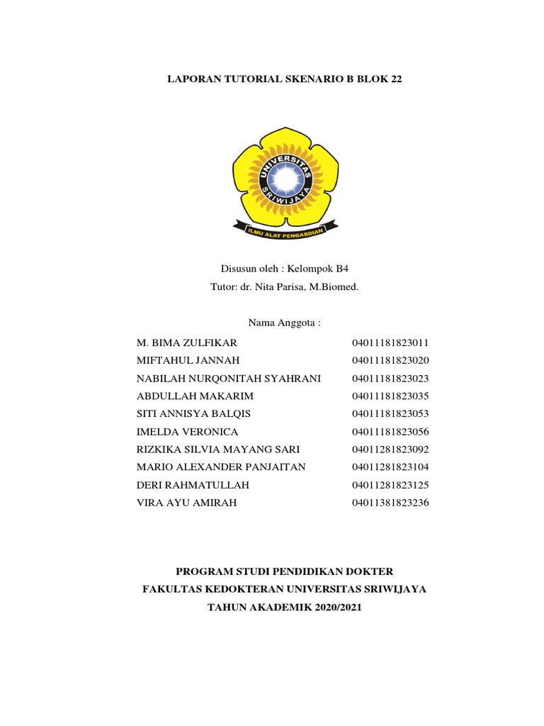 Laporan Tutorial Blok 22 | PDF | Kesehatan Holistik