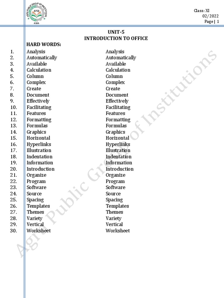 Xi Unit5 Typography Windows Operating System | PDF | Microsoft Excel ...