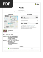 Sample of Ola Bill For Edit | PDF | Invoice | Services (Economics)