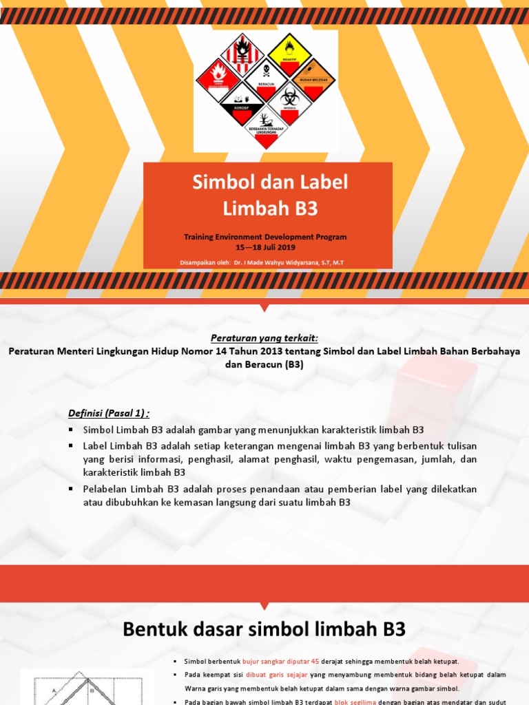 Simbol Dan Label Limbah B3 | PDF