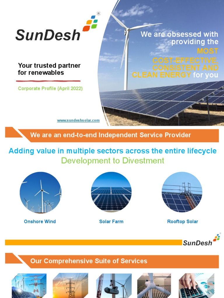 Comprehensive Renewable Energy Solutions | PDF | Solar Power ...