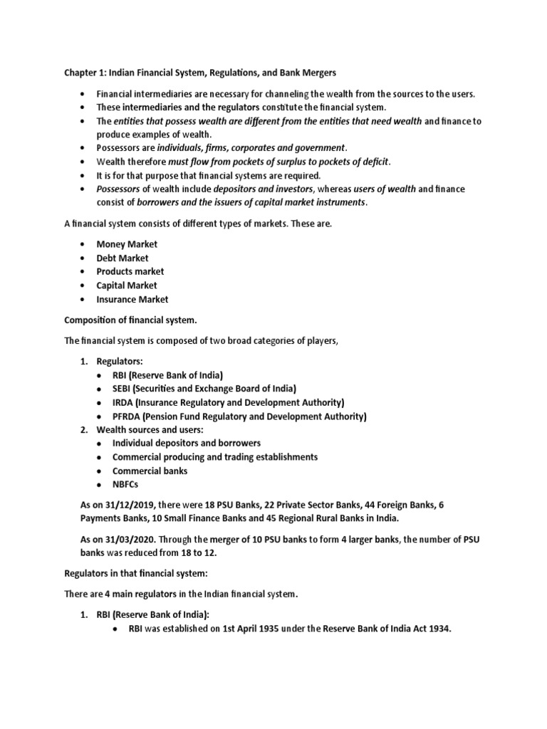 PBB Short Notes | PDF | Reserve Bank Of India | Banks