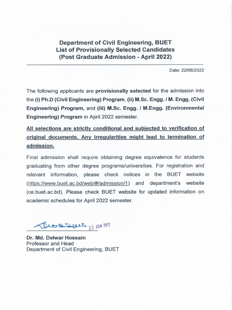 List of Provisionally Selected Candidates - CE - April - 2022 | PDF List of Provisionally Selected Candidates - CE - April - 2022 | PDF
