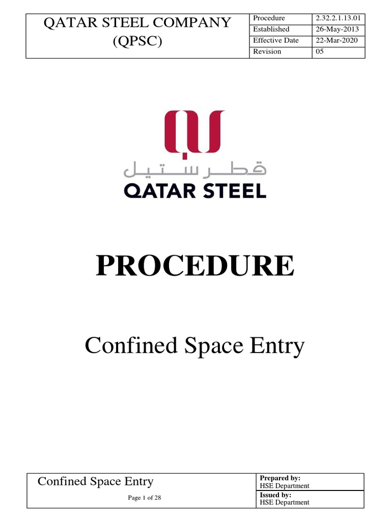 Confined Space Entry Guide | PDF | Workplace | Labor Relations