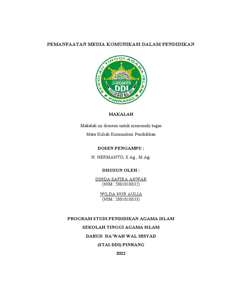 Contoh Media Komunikasi Pendidikan | PDF