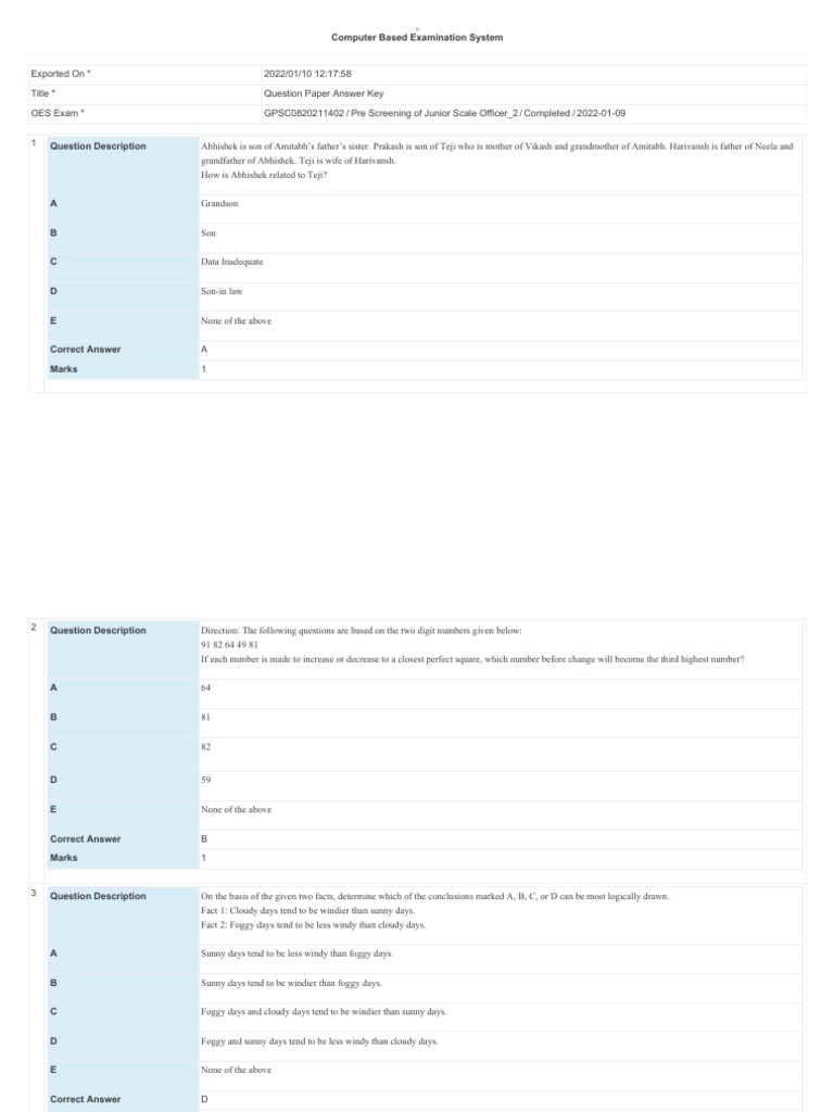 Computer Based Examination System | PDF | Property | Adam