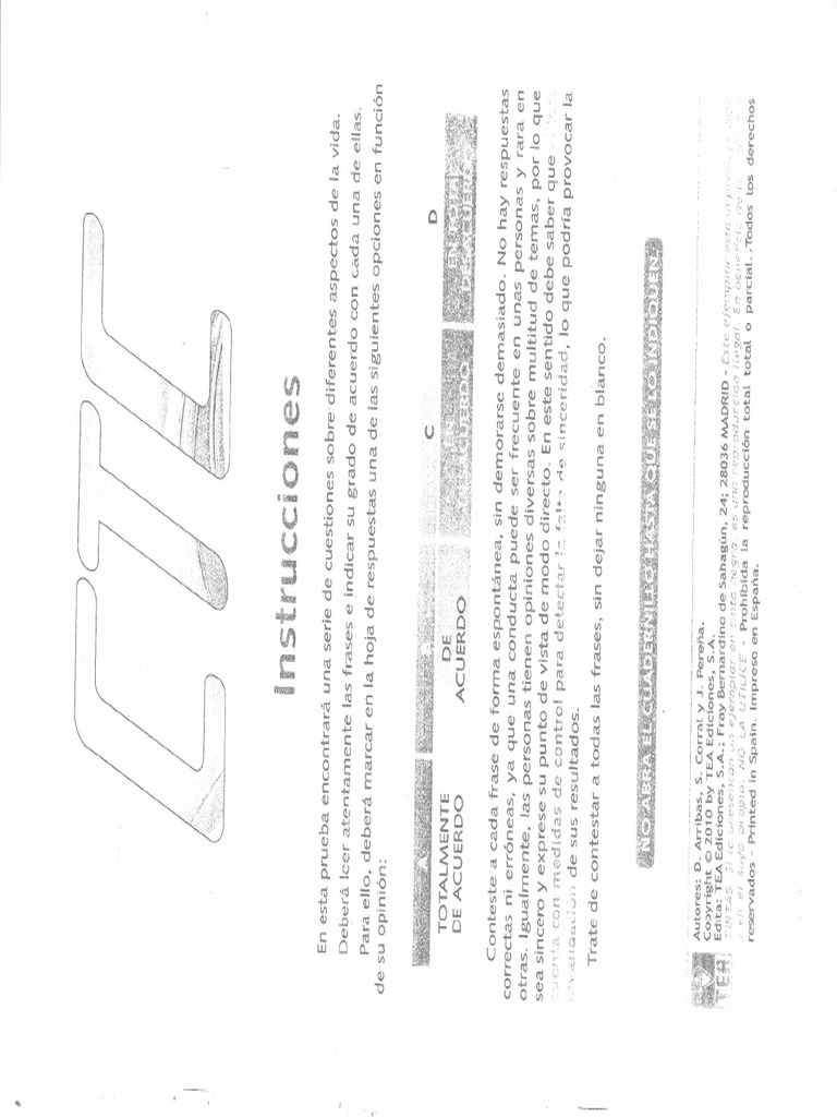 Preguntas Test CTC | PDF