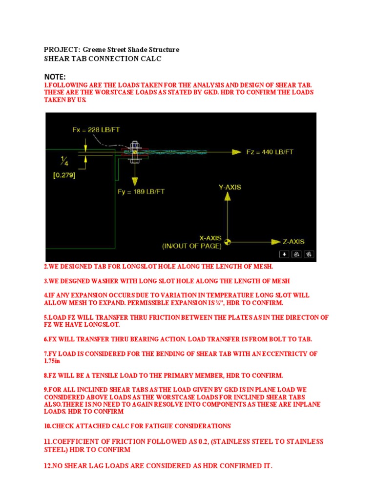 Greene - Shear Tab Calc | PDF | Solid Mechanics | Structural Engineering
