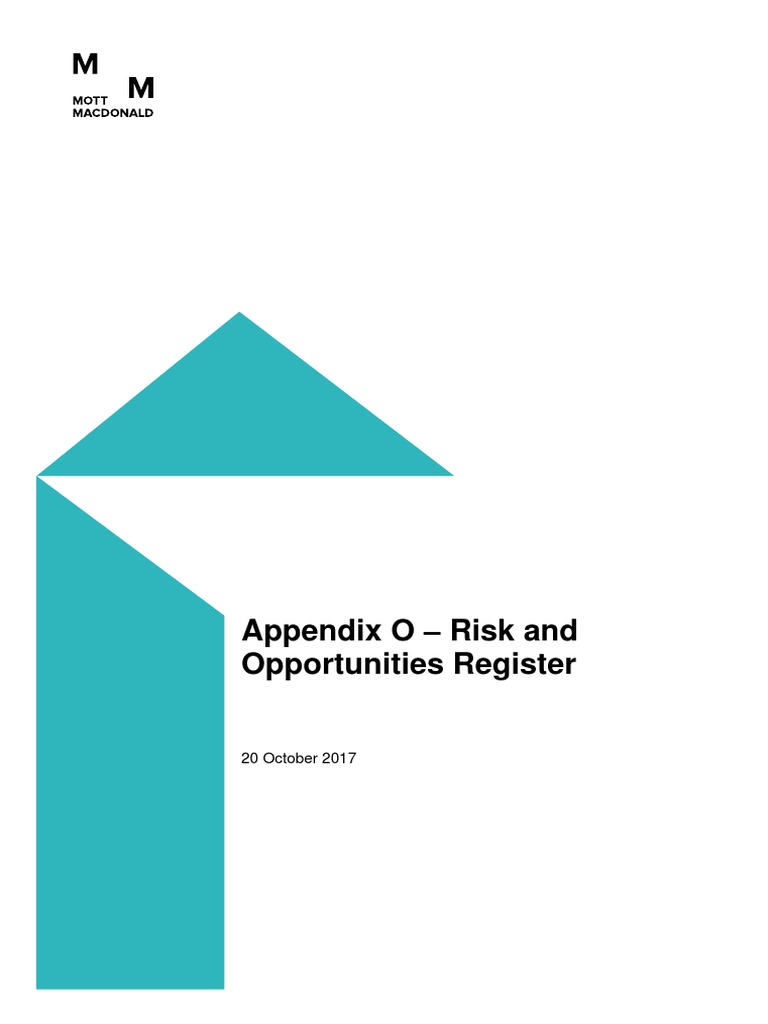 Outline Business Case - Appendix o - Risk and Opportunity Register ...