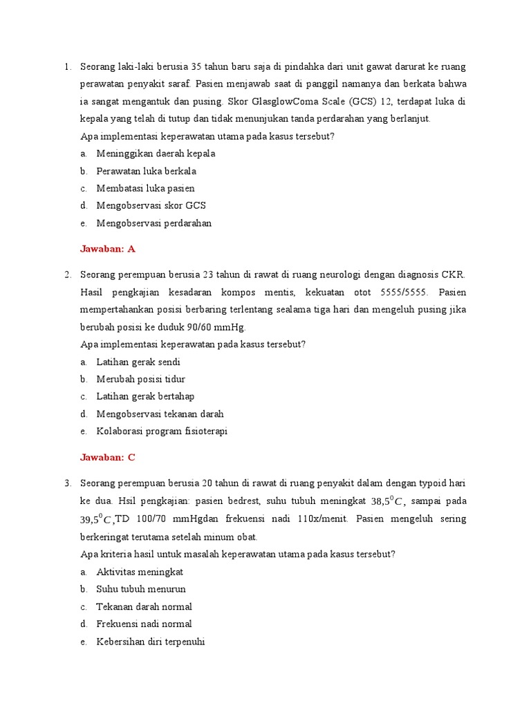 Soal Soal | PDF | Pengembangan Diri | Kesehatan Holistik