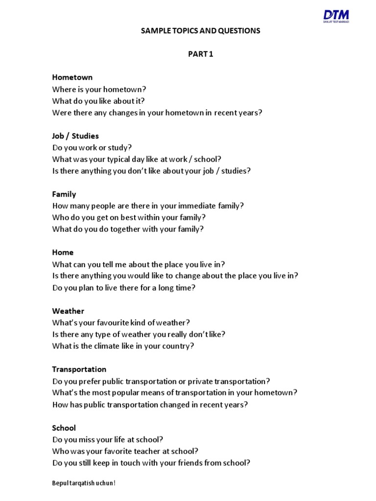 Conversation Topics and Questions Guide | PDF | Advertising | Newspapers