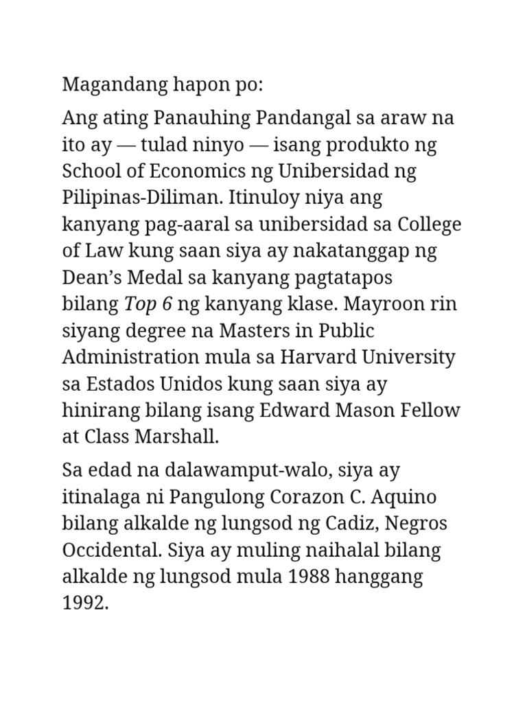 Intro Guest Tagalog | PDF