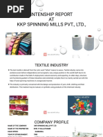 Textile Internship Report | PDF | Spinning (Textiles) | Textile ...
