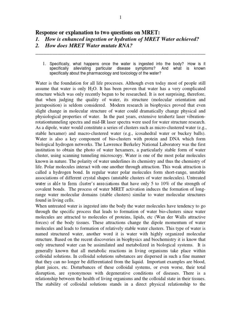 MRET Mechanism | PDF | Virus | Dna