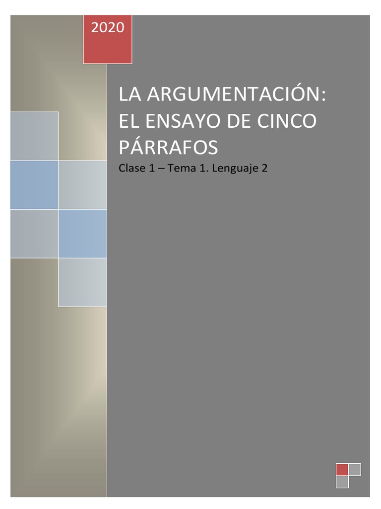 Ensayo de Cinco Párrafos | PDF | Ensayos | Oración (Lingüística)