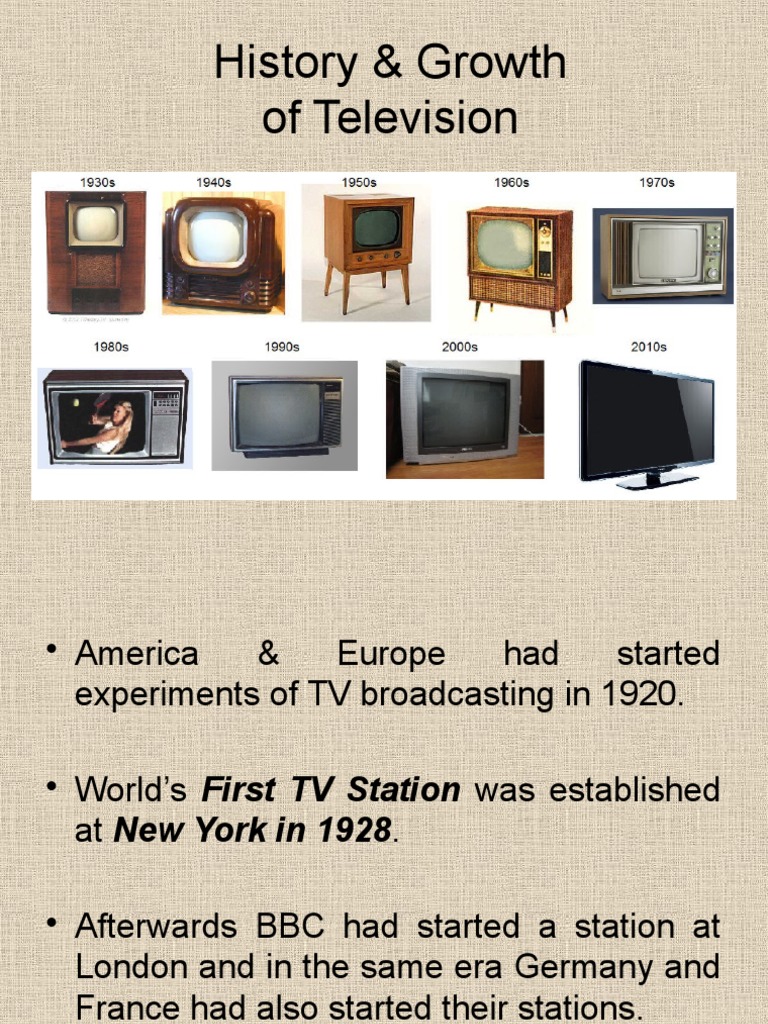 History of Television | PDF | Telecommunications | Media Formats