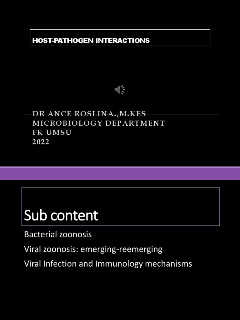 HOST-PATHOGEN INTERACTIONS-2022-ppt-audio | PDF | Influenza | Rabies