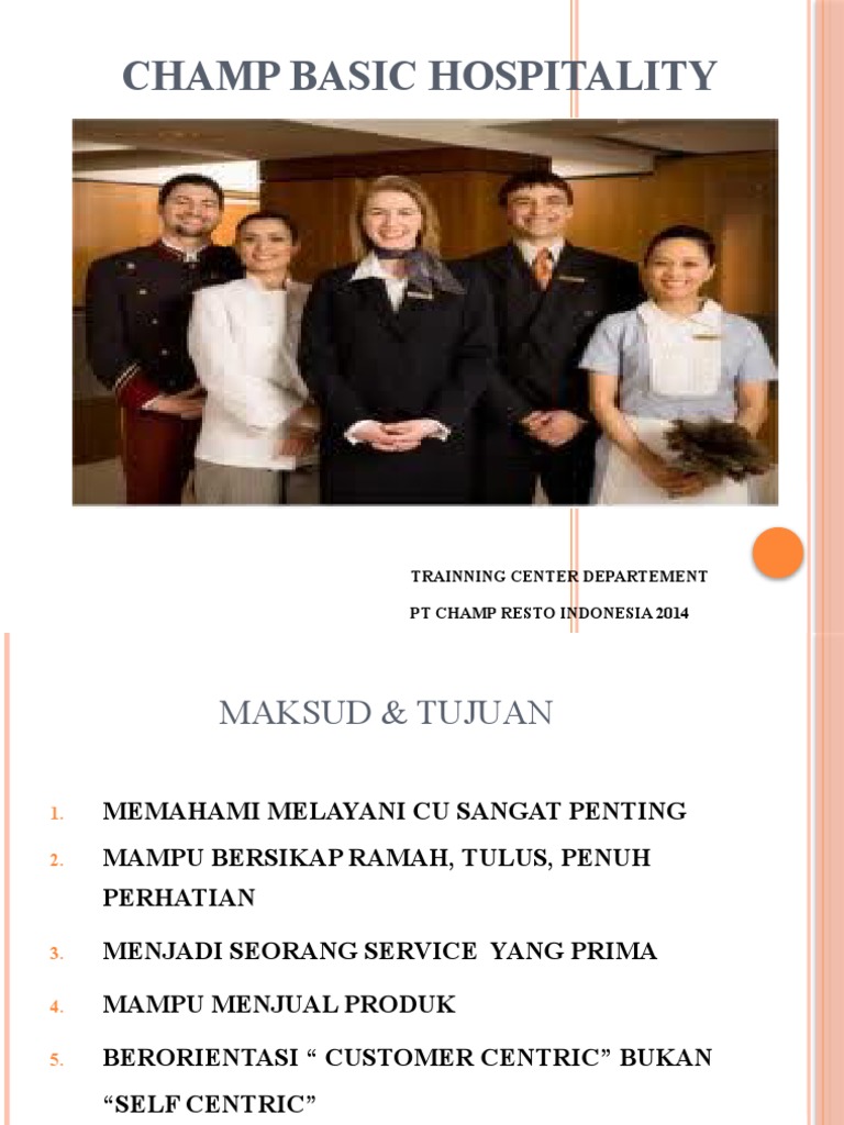 Basic Hospitality | PDF | Memasak, Makanan, & Anggur | Pengembangan Diri