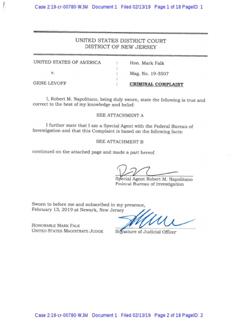 Gene Levoff Complaint | PDF | Insider Trading | Stocks