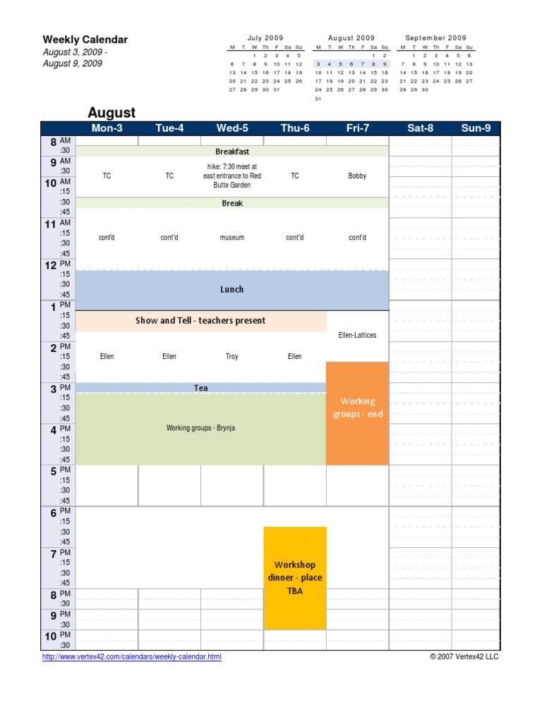 Schedule | PDF