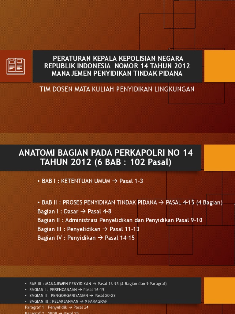 Manajemen Penyidikan Tindak Pidana | PDF